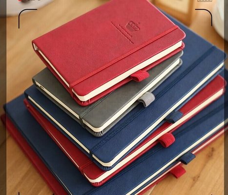 small notebooks and journals,ustom spiral notebook with pen,customized promotional A5 paper notebook with leather cover