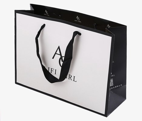 custom printing wholesale low cost luxury recyclable paper gift shopping bag with matt lamination