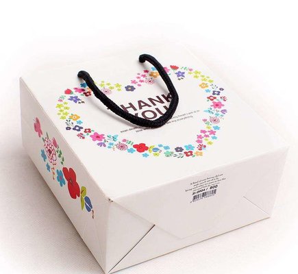 250g c1s luxury custom art paper shopping bag,custom luxury white c1s art paper matt laminated shopping bag with cotton