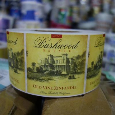 custom front adhesive paper wine fruit juice stickers for bottle packaging,cheap custom aluminum bottle label printing
