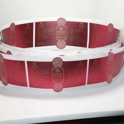 custom roll self adhesive bottle label printing for juice/wine/honey/liquid soap/beard oil sticker,safe honey food label