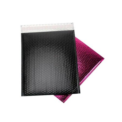 custom colorful aluminum foil mailer bag bubble envelope,custom printed pink plastic colored bubble envelopes mailing