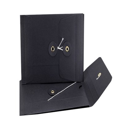 custom business file envelope with button and string closure tie file kraft paper bag envelope