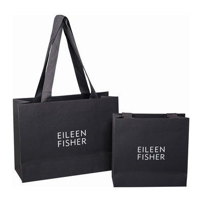 bulk wholesale recycled cheap custom logo printing c1s art paper shopping bag with twisted handles