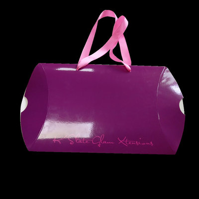 Hair Extension Box For Packaging.,Paper Pillow Box for Hair Extension packing
