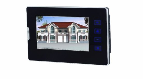 7inch touch key and intercom system unlock by password and ID card WIFI video door phone for villa