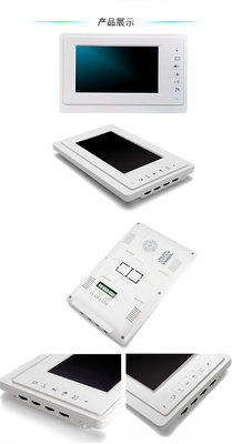 CK-106 @ Popular HD 7'' color screen unlock by password and swipe card with intercom system for 2 apartments wifi door b