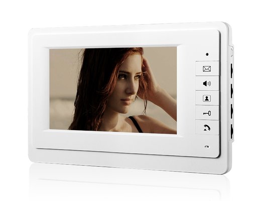 Popular 1v3 7 inch color FTF-LCD screen and CMOS camera intercom system with night view video door phone for villa