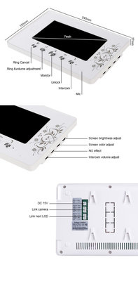 CK-70A@ Manufacturer 7 Inch Rfid ID Unlocking Video Door Phone Intercom System Smart Home Door phone