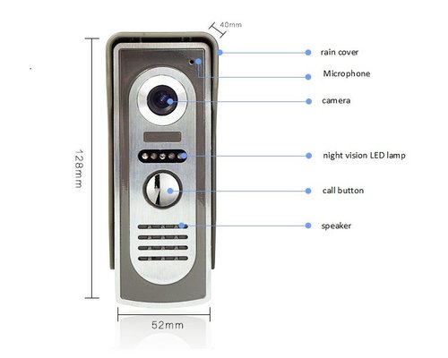 CK-10T M2@Manufacturer 7Inch Touch-Keys Video Door Phone and intercom system for Hotel,Apartment,Villa,Home