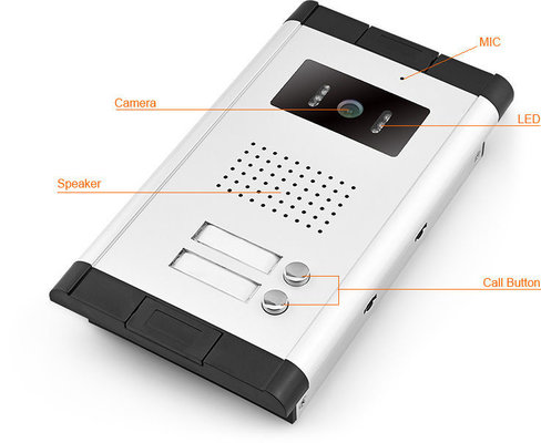 CK-103 @  Popular light and slim style 7inch color screen night vision and intercom system for multi-apartment