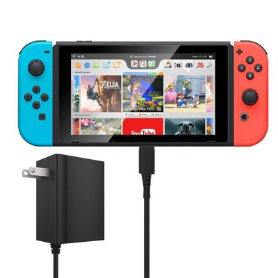 Quick travel wall charger adapter  QC 3.1 for Nintendo Switch console and console dock