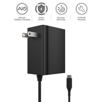 Quick travel wall charger adapter  QC 3.1 for Nintendo Switch console and console dock