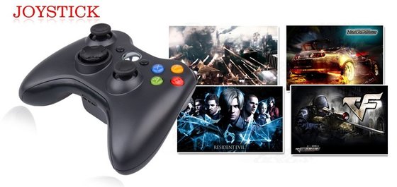 factory hot sell Game Pad for Xbox 360 Controller wireless black and white