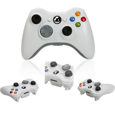Wireless Gamepad Remote Controller Joystick for xbox 360 black and white