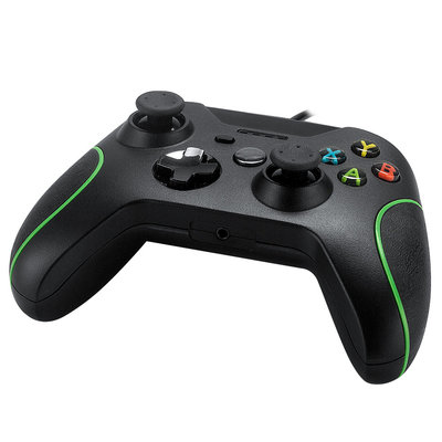 Cheap USB Wired Controller Gamepad for XBOX ONE and PC Black and white color