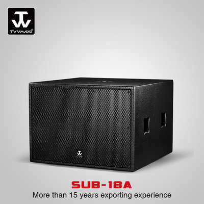 18inch Active Subwoofer Wooden Dj Bass Speaker Cabinet Sound System Box SUB-18A