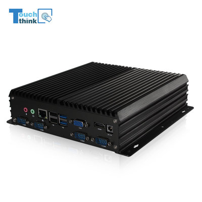 TouchThink Fanless Industrial mini PC J1900 2GDDR3 32GSSD Wifi 6USB, 6COM RS232 Mater case Used in workingshop