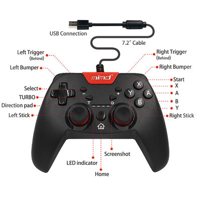 Newly Wired Controller Gamepad For Nintendo Switch with FCC High Quality