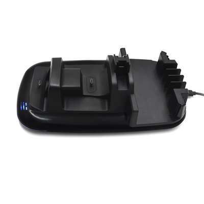 Newly Multi-functional Charging Dock for NS Console Joy-cons and Pro Controller with 4 Game Card and Straps Storage