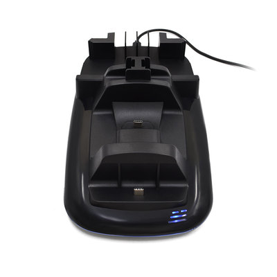 Newly Multi-functional Charging Dock for NS Console Joy-cons and Pro Controller with 4 Game Card and Straps Storage