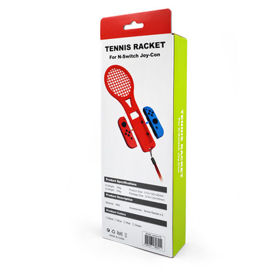 Tennis Racket for Nintendo Switch Joy-cons Grips for Switch Mario Tennis Aces 2-PACKS Red&Blue