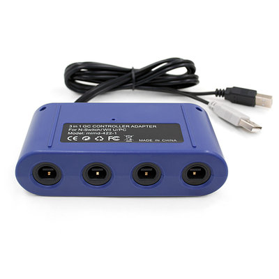 Multi Color Gamecube NGC Controller Adapter for Wii U, Nintendo Switch and PC USB Super Smash