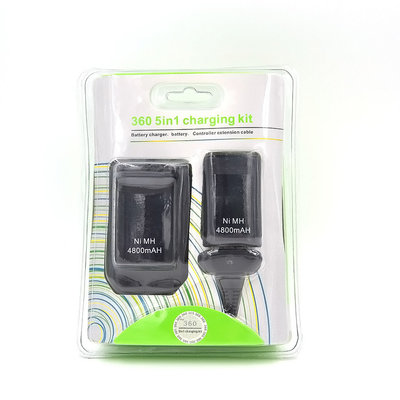 xbox 360 console accessories 5 in 1 USB 4800mAh Battery Pack & Charger Cable Kit For Xbox 360 controller Charger Kit