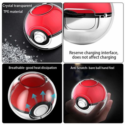 Hot Sell Multi Color High Quality For Nintend Switch NS Poke Ball Plus Controller Crystal Case Cover Transparent Shell