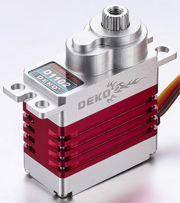 DEKO SERVO D1102 Full CNC Aluminium Case Digital Coreless motor Hi-end Micro servo mini 9g servo For 380-450#Heli cyclic