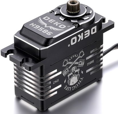 DEKO SERVO H9586 Full CNC Aluminium Case Digital Coreless motor Hi-end Servo Specially for 1/8 Crawler,RC plane, Heli
