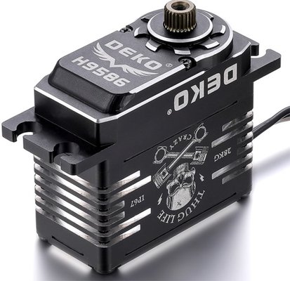 DEKO SERVO H9586 Full CNC Aluminium Case Digital Coreless motor Hi-end Servo Specially for 1/8 Crawler,RC plane, Heli