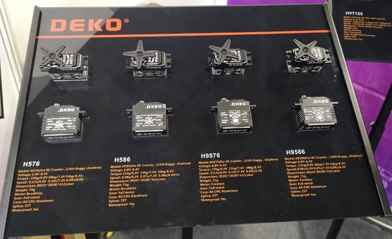 DEKO SERVO H9576 Full CNC Aluminium Case Digital Coreless motor big torque 38kg for 1/8 Crawler,RC plane, Helicopter