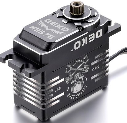 DEKO SERVO H9576 Full CNC Aluminium Case Digital Coreless motor big torque 38kg for 1/8 Crawler,RC plane, Helicopter