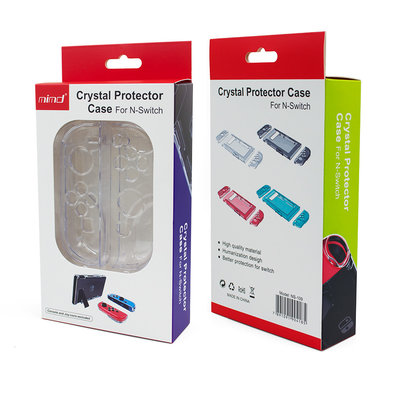Anti-Shock and Anti-Scratch Crystal Clear Shell Cover Case for Nintendo Switch Console and Joy-cons
