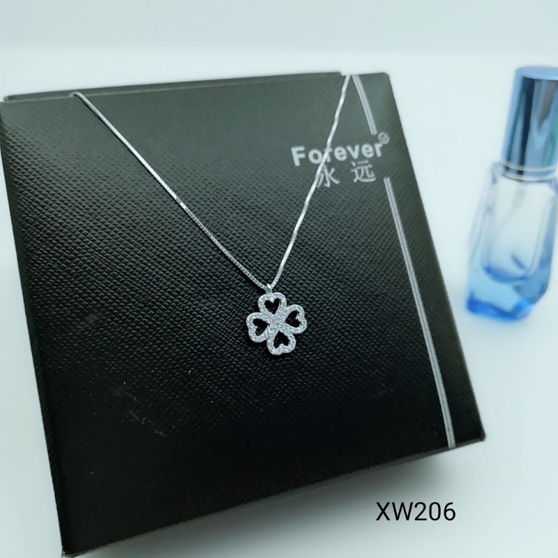 Latest product super quality China sale jewelry charm white stainless steel necklace whole  XW206