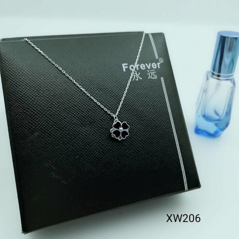 Latest product super quality China sale jewelry charm white stainless steel necklace whole  XW206