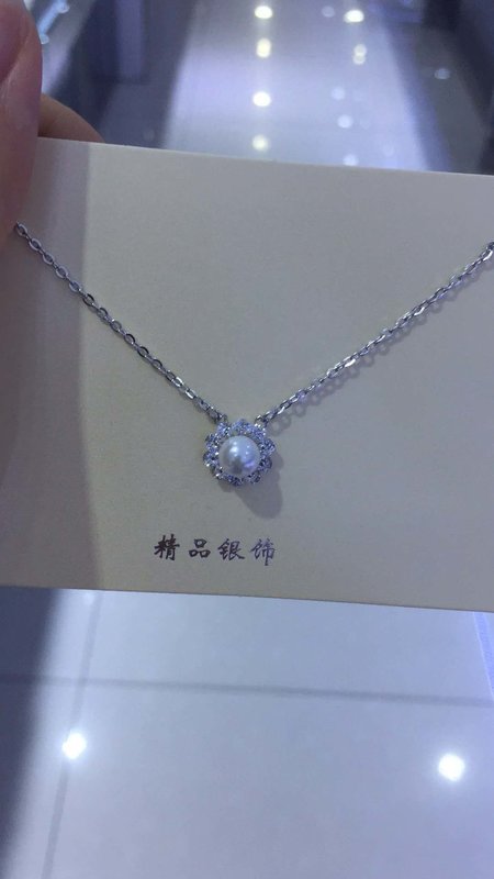 Latest product super quality China sale jewelry charm white stainless steel necklace whole  XW239