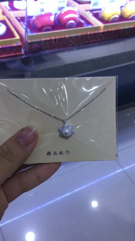 Latest product super quality China sale jewelry charm white stainless steel necklace whole  XW240