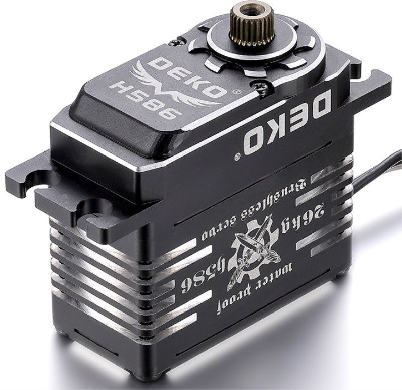 DEKO SERVO H586 Full CNC Aluminium Case Digital Brushless motor Hi-end Servo Specially for 1/8 Crawler,RC plane, Heli