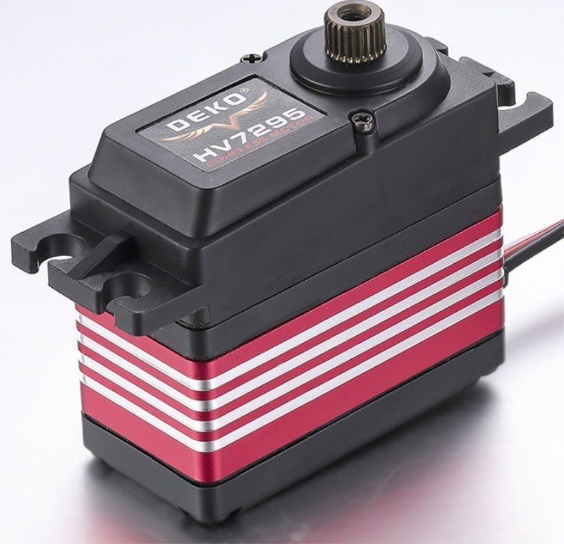 DEKO SERVO HV7295 Mid CNC Aluminium Case Digital Coreless motor Hi-end Servo Stall Torque 18kg For 600-800 Heli cyclic