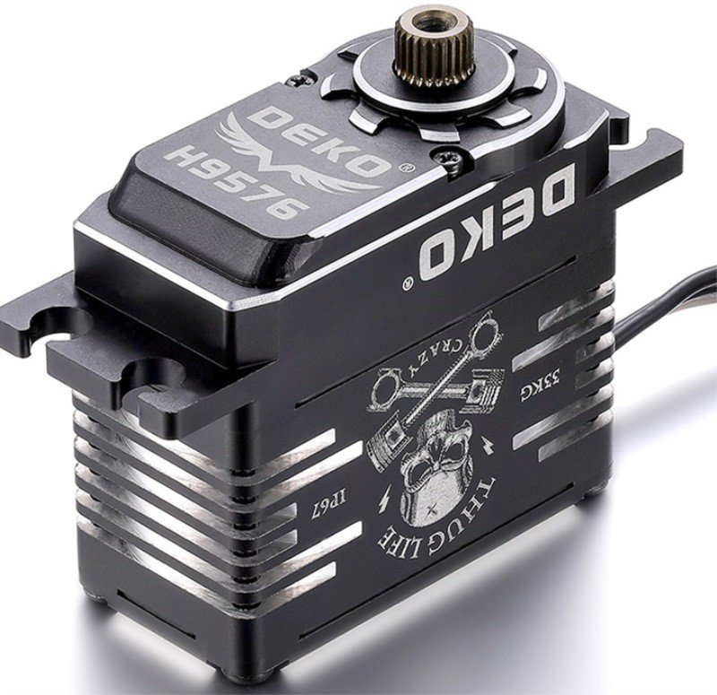 DEKO SERVO H9576 Full CNC Aluminium Case Digital Coreless motor big torque 38kg for 1/8 Crawler,RC plane, Helicopter