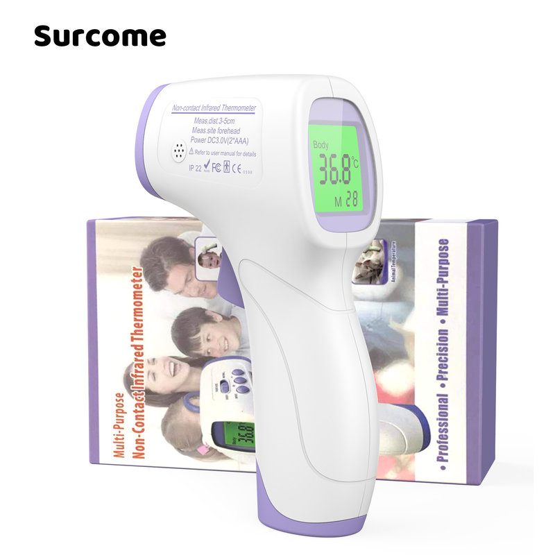 Stock Instant Reading Accurate Adult Baby Ear Forehead Thermometer Digital LCD Body Non-contact IR Infrared Thermometer