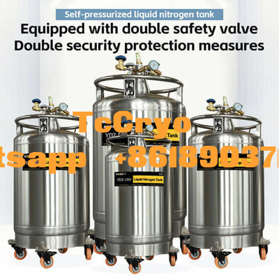 Czech Republic liquid nitrogen supply tank KGSQ dewar 100L for N2 self pressured