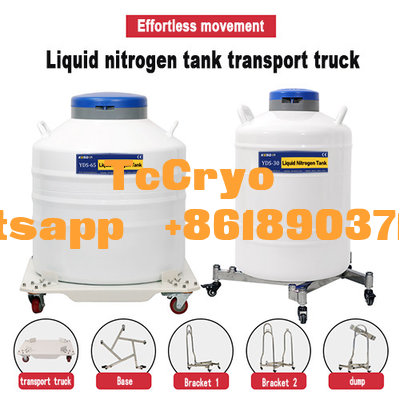 Comoros cow sperm container KGSQ Liquid nitrogen tank wheeled cart