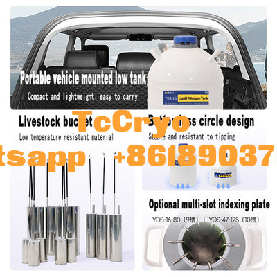 Comoros cow sperm container KGSQ Liquid nitrogen tank wheeled cart