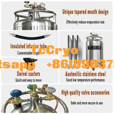 Chile dewar 50L for LN2 self pressured KGSQ liquid nitrogen storage tank