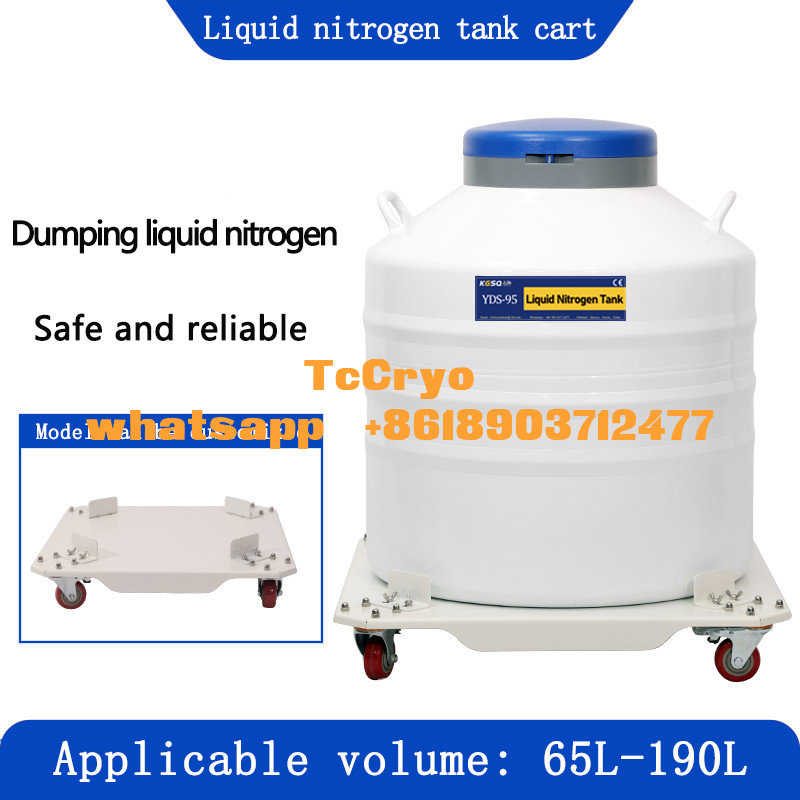 Democratic Republic of the Congo-Liquid Nitrogen Trolley-dewar flask liquid nitrogen container