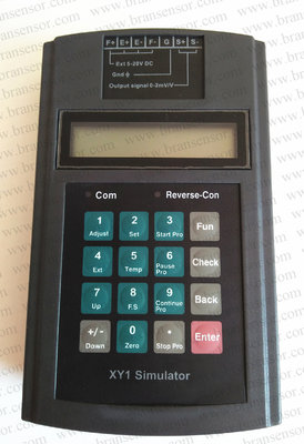 Replacement of load cell and simulators for force testing weighing load cells