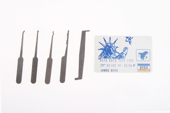 Credit Card Lock Pick Set "James Bond" Mini Potable Pocket Wallet Lock Pick Set supplier